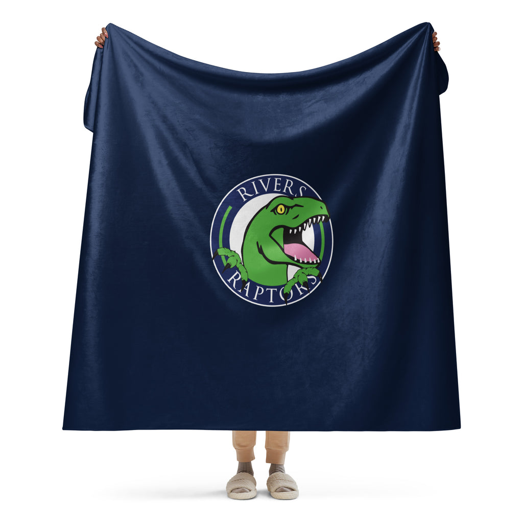 Rivers Academy Rowdy Logo Navy Sherpa Blanket – OTP North